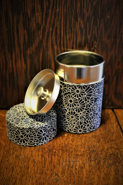 Blue Floral Tea Tin – TEMECULA Old Town Spice & Tea Merchants